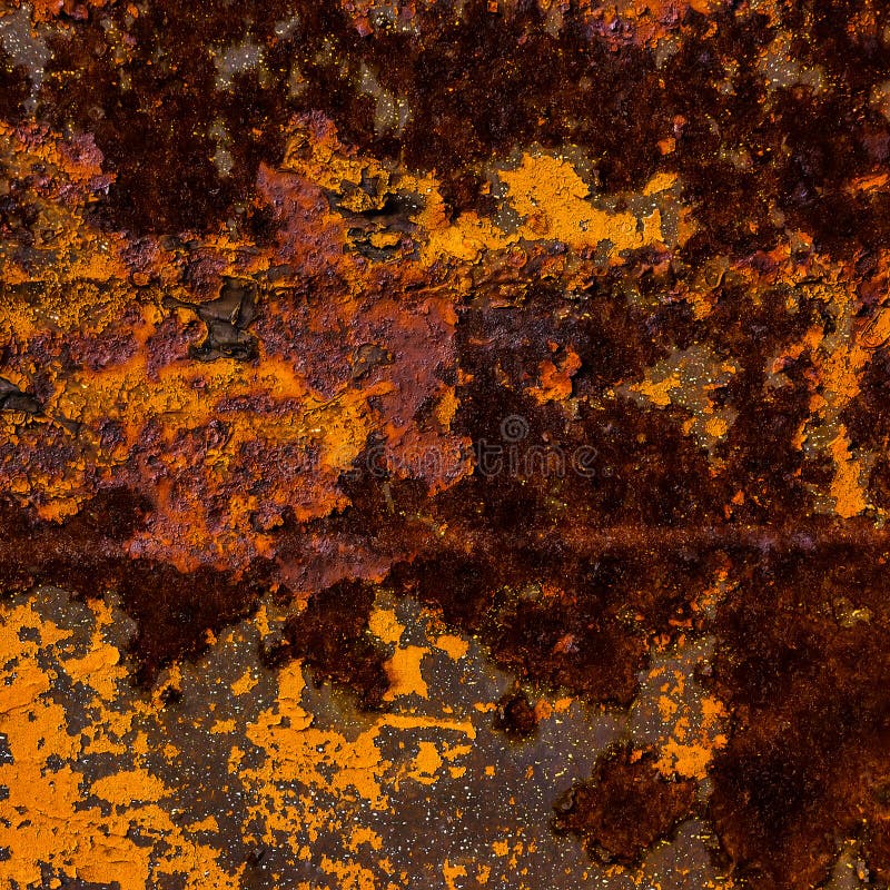 Old Rusty Metal Surface with Traces of Paint. Element of Design Stock ...