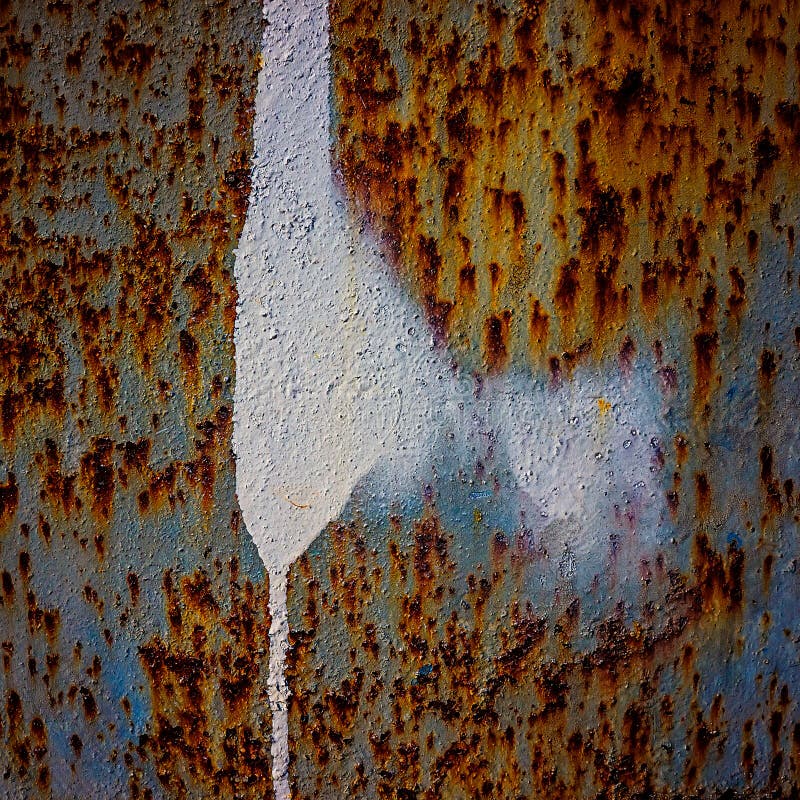 Old Rusty Metal Surface with Traces of Paint. Element of Design Stock ...