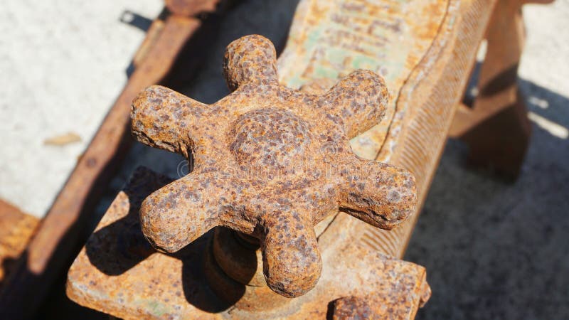 The old rusty metal valve stock image. Image of engineering - 281264289