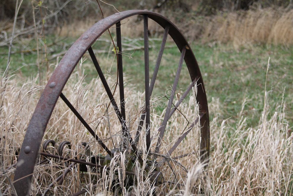 Old Rusty Metal Wheel stock photo. Image of industrial - 68715028