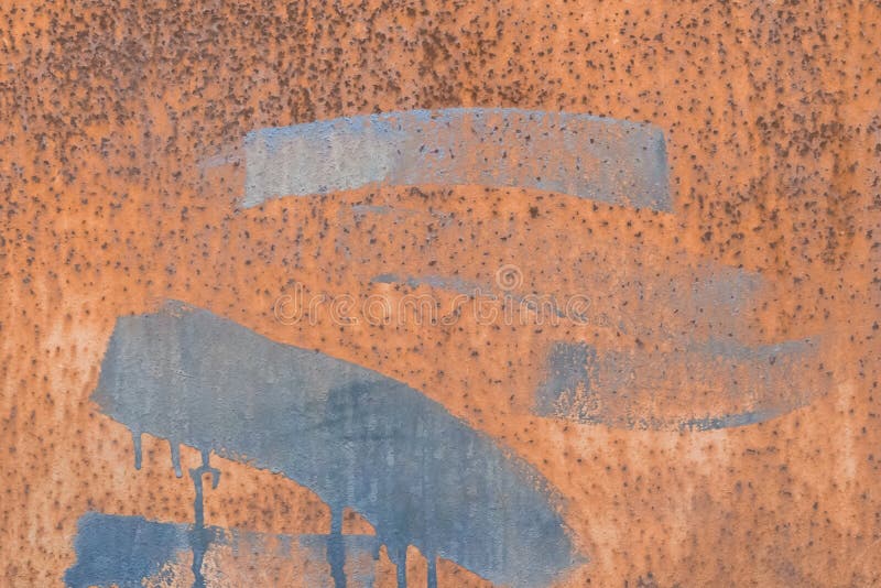 Old Rusty Metallic Steel Surface Texture with Brush Stroke Marks Paint ...