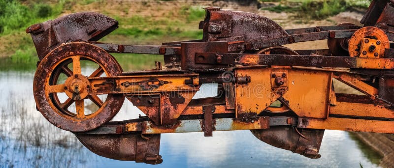 Rusty Multi Barbed Wire Fence with Blurred Grey & Green Background ...