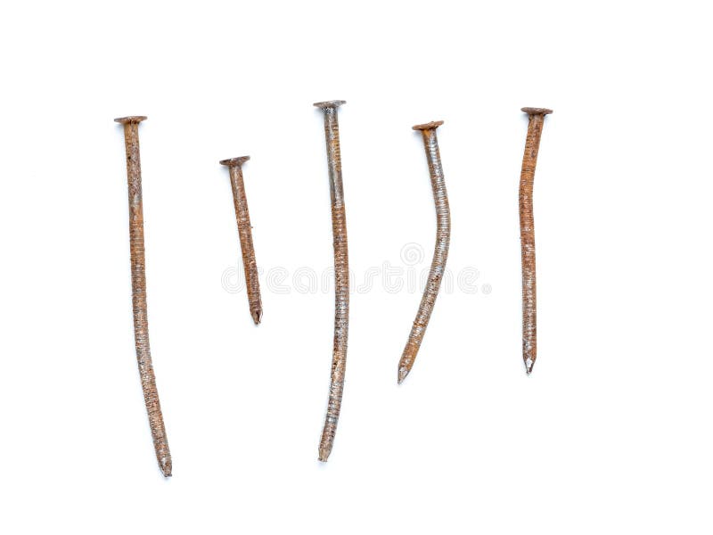 Old rusty nails stock photo. Image of material, hardware - 150671124