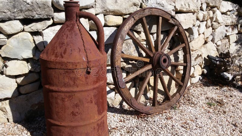 Set of old rusty objects stock image. Image of fracture - 29477105