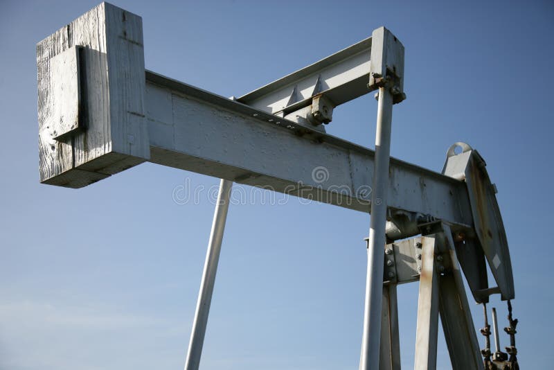 Old Rusty Oil Pump stock photo. Image of chain, pollution - 95800946