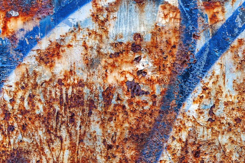 Old Rusty Orange and Blue Abstract Background Stock Photo - Image of ...