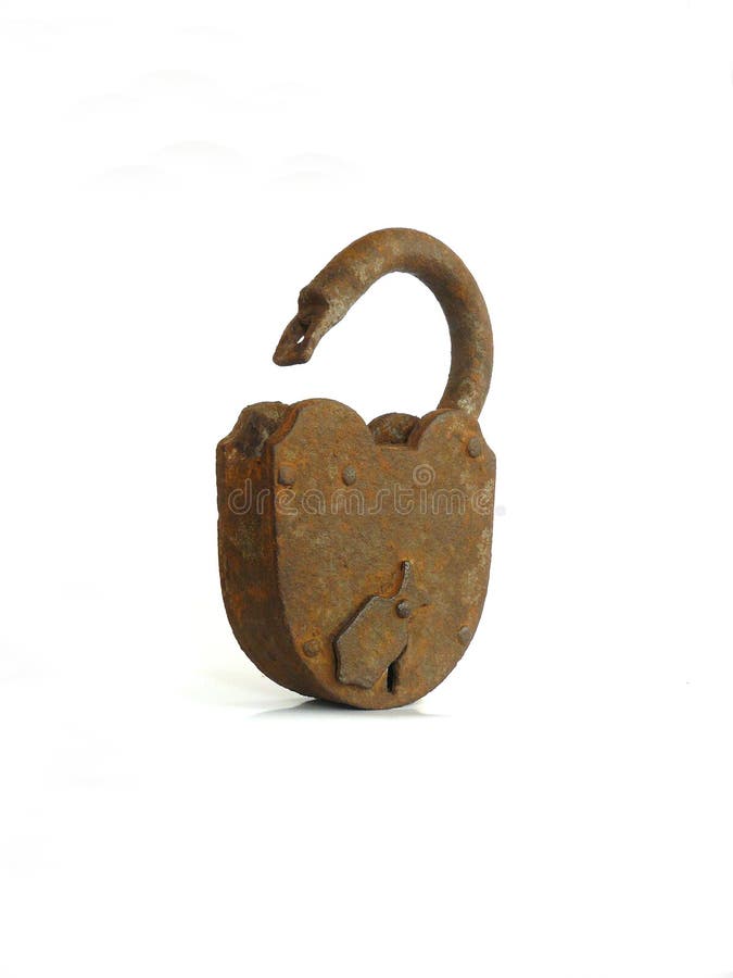 Old rusty padlock stock image. Image of house, ages, protection - 23485525