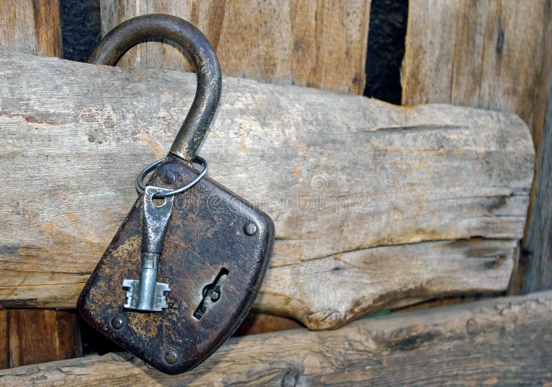 Old Rusty Padlock. Close Up Stock Image - Image of metal, lock: 124654301