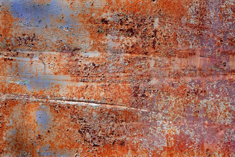 Old Rusty Painted Metal Sheet Texture Stock Image - Image of stone ...