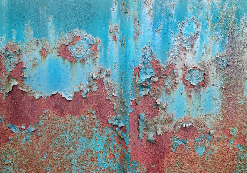 Old rusty painted sheet stock image. Image of cracks - 180307873