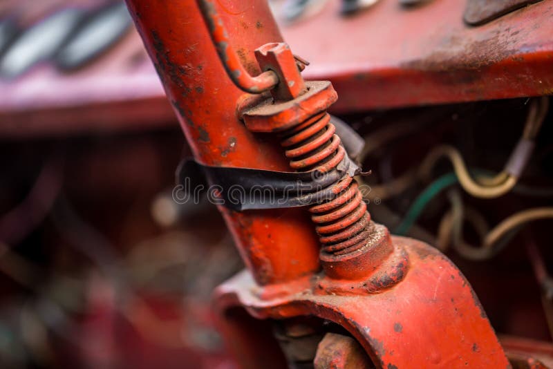 Old Rusty Panel with the Dust and Cobwebs Around. Stock Photo - Image ...