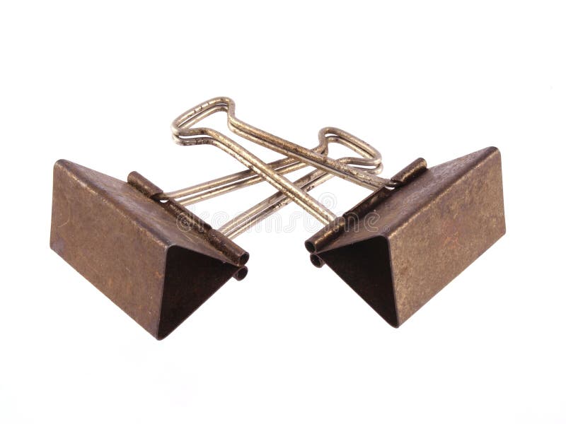 Old and rusty paper clips. stock image. Image of supplies - 42709257