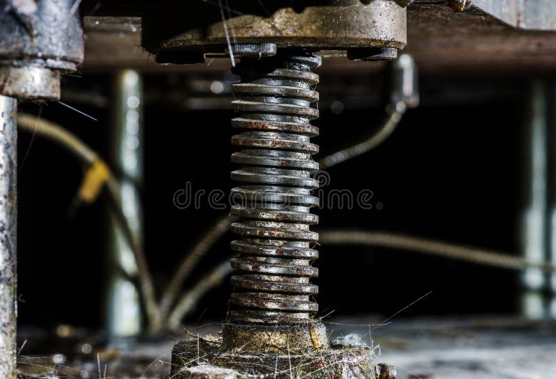 Old Rusty Part of Plant Equipment Stock Photo - Image of factory, metal ...