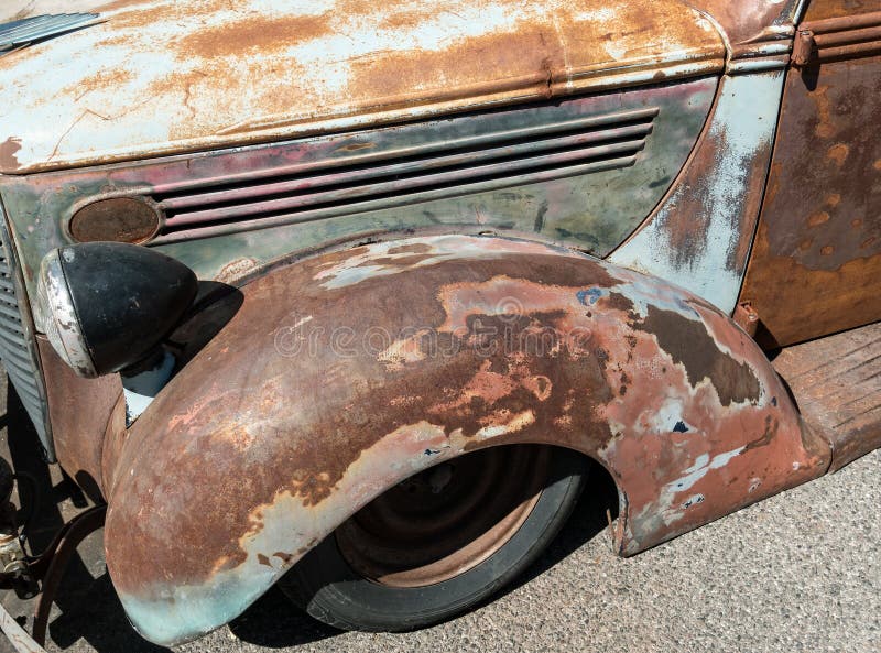 Old rusty pickup truck stock image. Image of damaged - 26421491