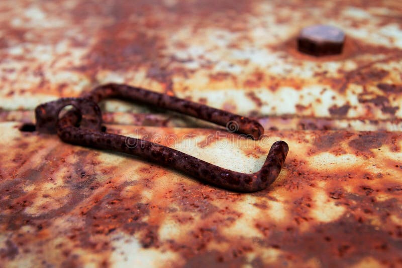 Old rusty piece of metal stock image. Image of coloured - 101330311