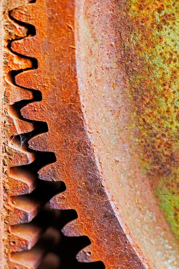 Old and Rusty Pinion Gear of Mechanical Machine Stock Image - Image of ...