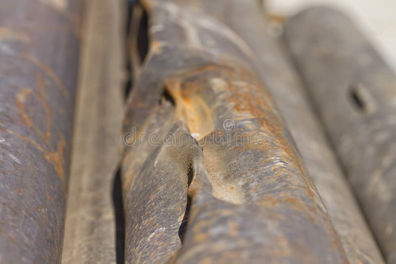 Old rusty pipe stock photo. Image of brown, blemish, construction ...