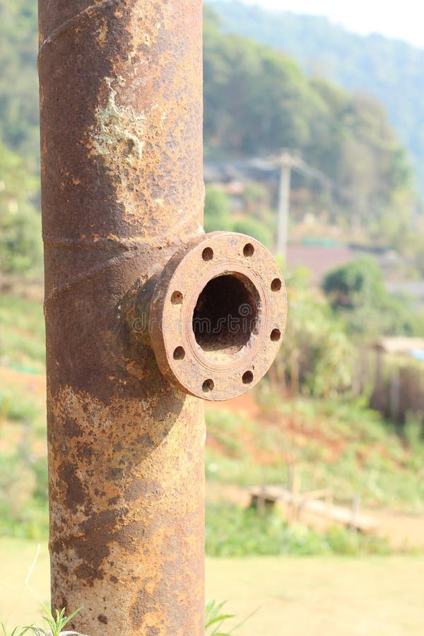 Old rusty pipe stock photo. Image of material, industry - 32154242