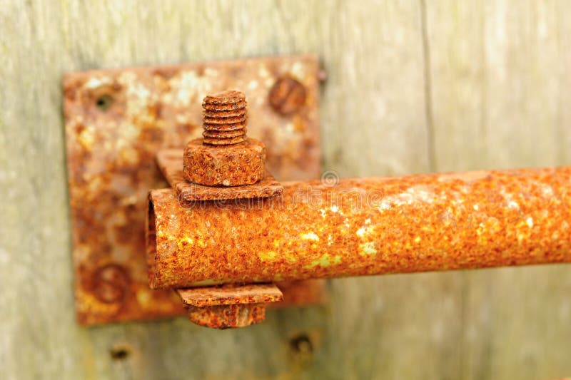 Old rusty pipe stock image. Image of plumbing, wood, rusty - 43240431