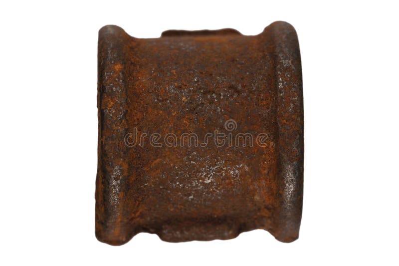 Old Rusty Plumb Tube Connector Stock Image - Image of aged, steel ...