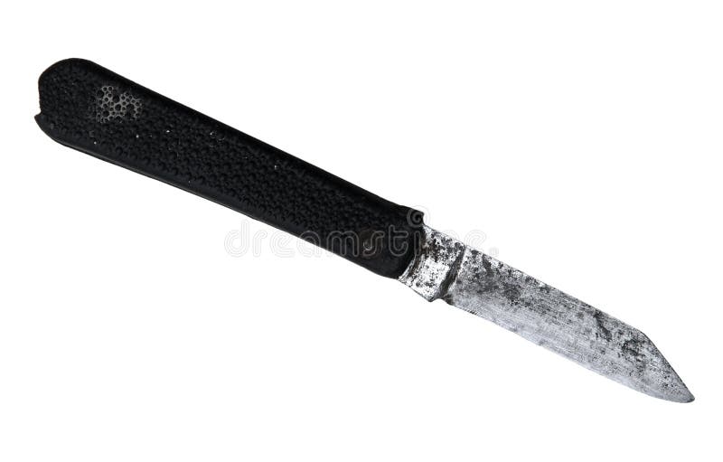Rusty old pocket knife stock photo. Image of worn, weapon - 18324174