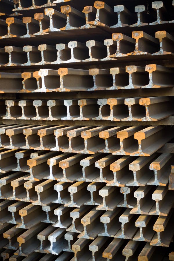 Old rusty rails stock photo. Image of rail, arranged - 26710444