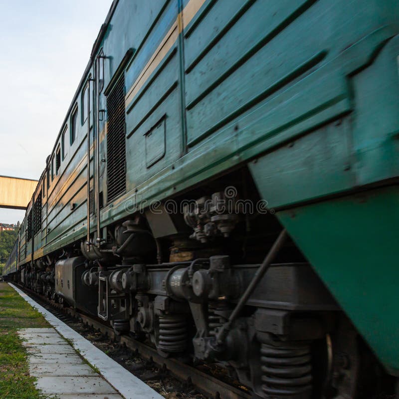 Old Rusty Railway Cars Stand on the Tracks Stock Photo - Image of ...