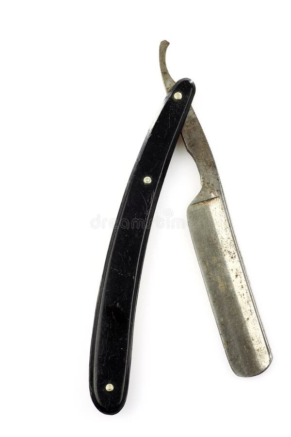 Old rusty razor blade stock image. Image of steel, iron - 21269077