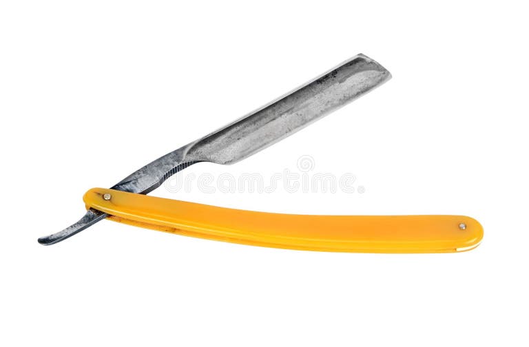 Old rusty razor blade stock image. Image of steel, iron - 21269077