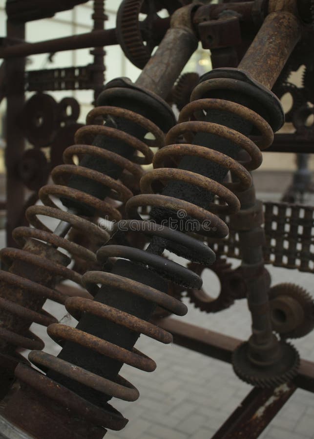 Old rusty springs texture stock image. Image of lines - 100618757