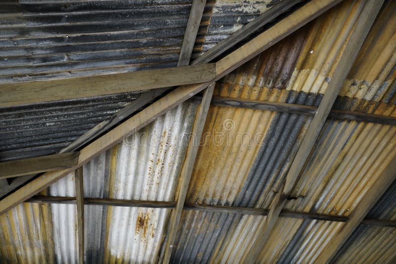 Old roofing sheets stock photo. Image of sheet, home - 254738320