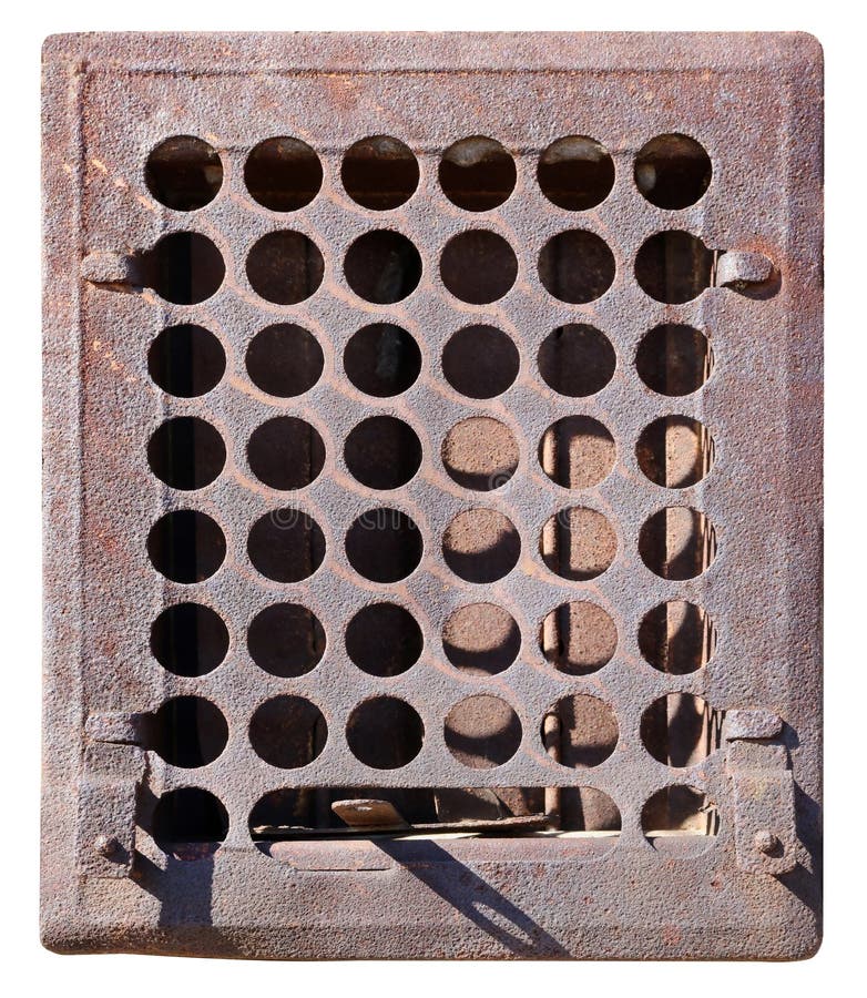 Old Rusty Rustic Barn Ventilation Grill Isolated Stock Photo - Image of ...