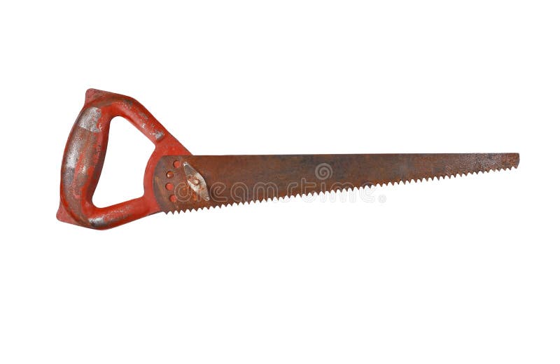 Old rusty saw stock image. Image of metal, serrated, blade - 91664441