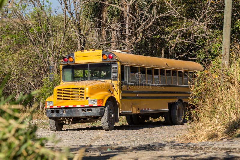 An old rusty school bus stock image. Image of travel - 63890991