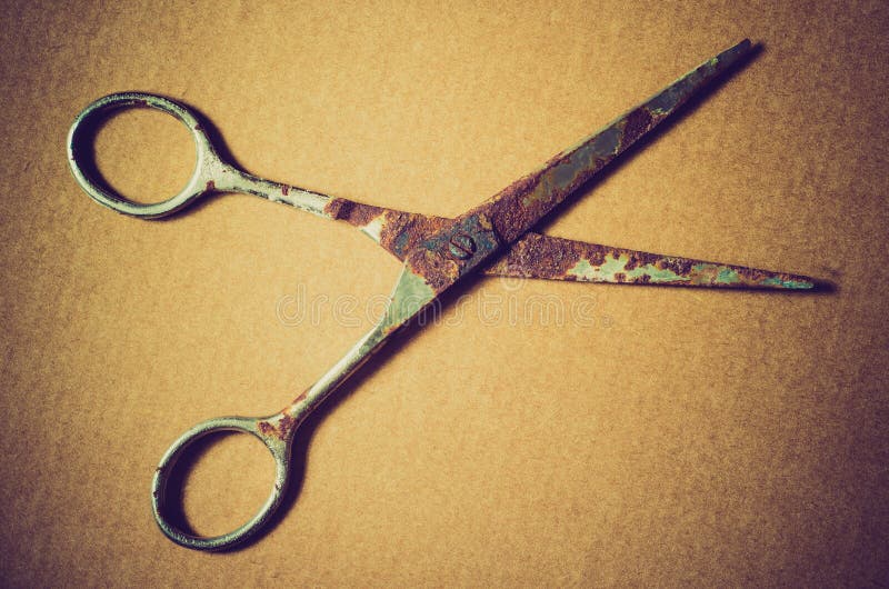 Rusty scissors stock photo. Image of blade, detail, closeup - 162794580