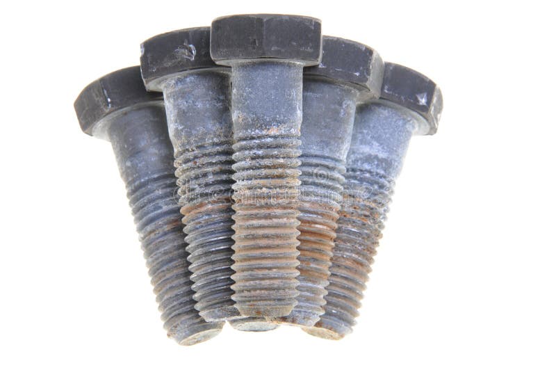 Old rusty screws stock image. Image of accessory, grey - 31670415