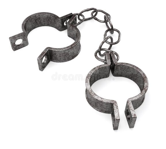 Old rusty shackles stock illustration. Illustration of chain - 51760406