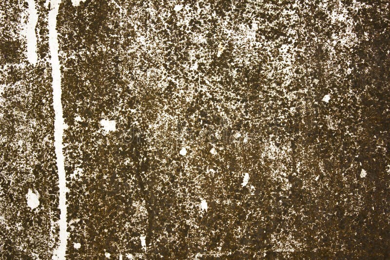 Old Rusty Sheet of Iron with White Spots of Paint. Rough Surface ...
