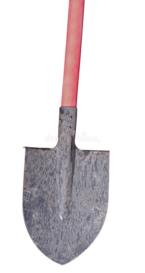 Old Rusty Shovel Isolated on White Stock Photo - Image of steel, digger ...