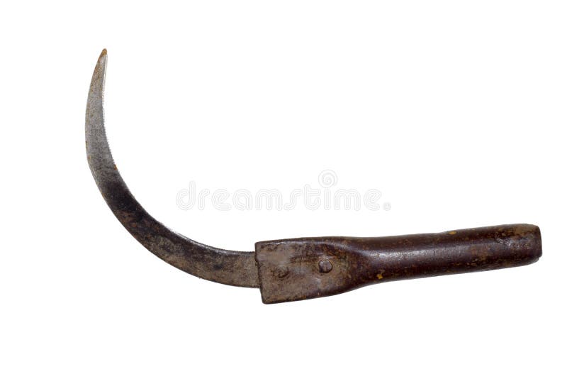 Old sickle isolated stock image. Image of farming, reaping - 43463447