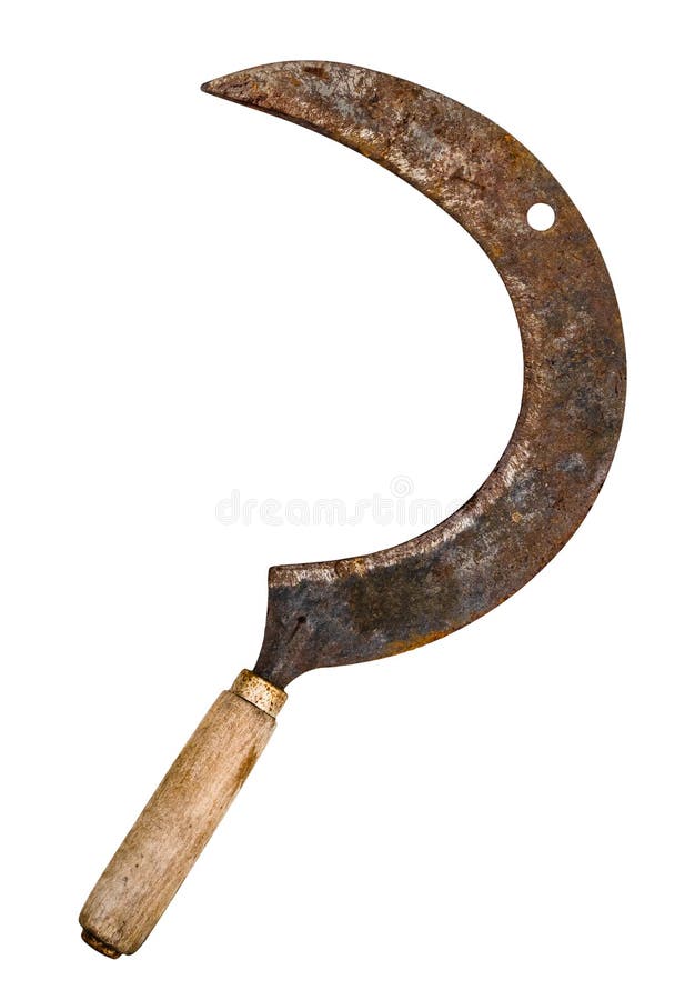 Old Rusty Sickle To Cut and Slice Used by the Farmers Stock Image ...