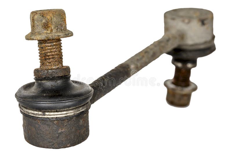 Old and Rusty Stabilizer Link Stock Photo - Image of transportation ...