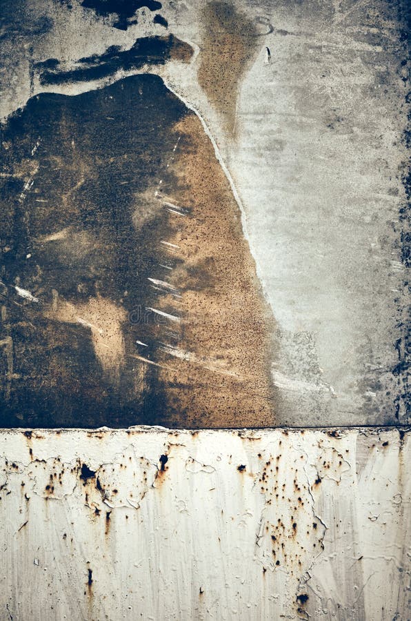 Old Rusty Stained Metal Board Background Stock Photo - Image of board ...