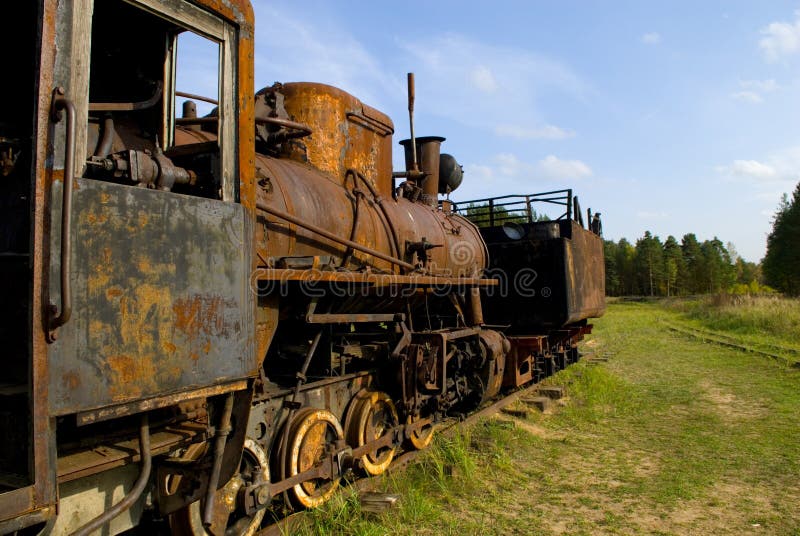 Old rusty train stock photo. Image of wheel, engine, antique - 3406230