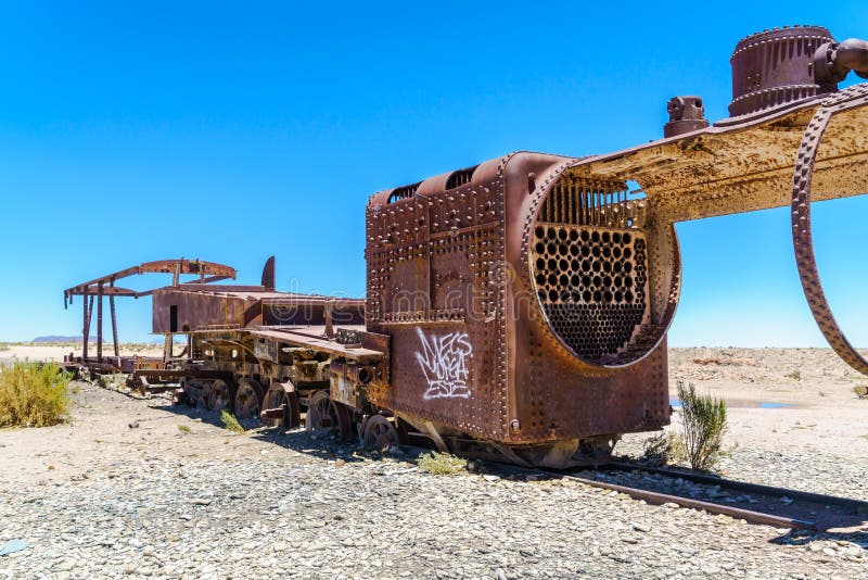 Old rusty steam train stock image. Image of bolivian - 69792345