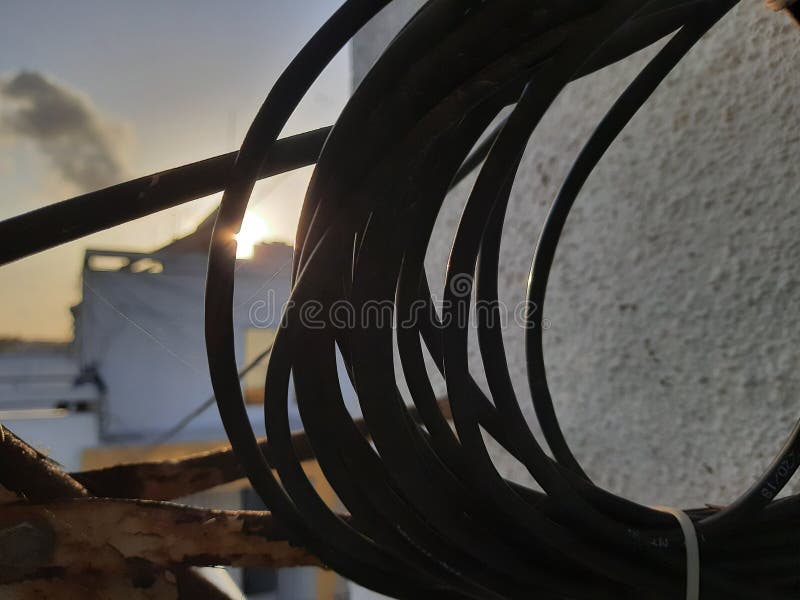 Old rusty steel cable stock image. Image of tire, white - 187382377