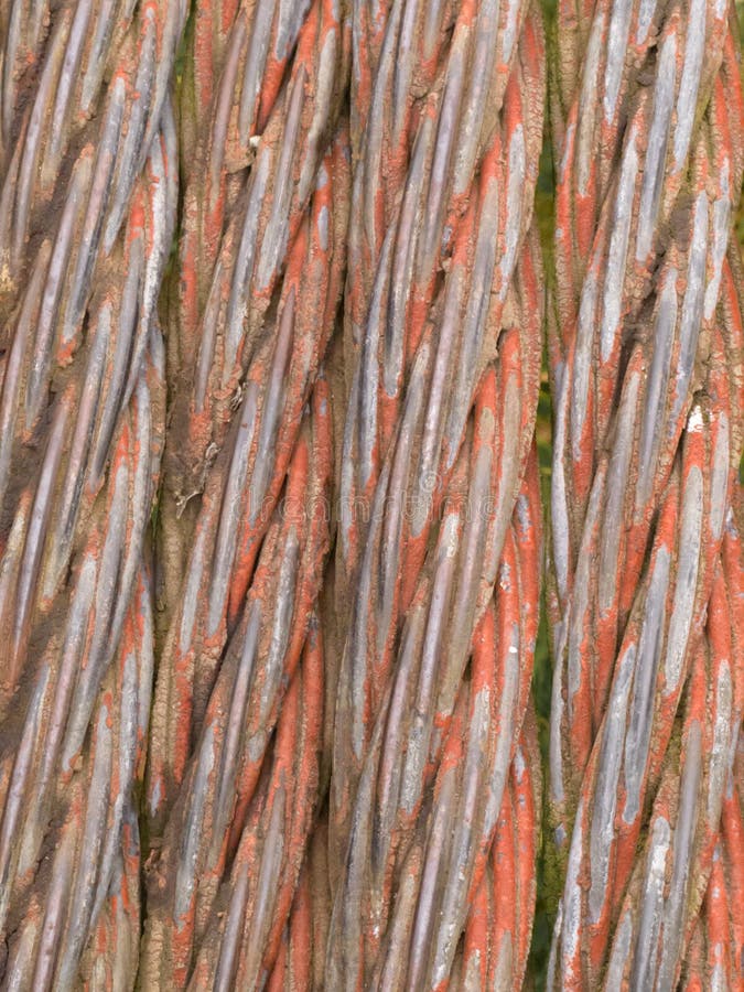 Old Rusty Steel Cable Background Texture Pattern Stock Photo - Image of ...