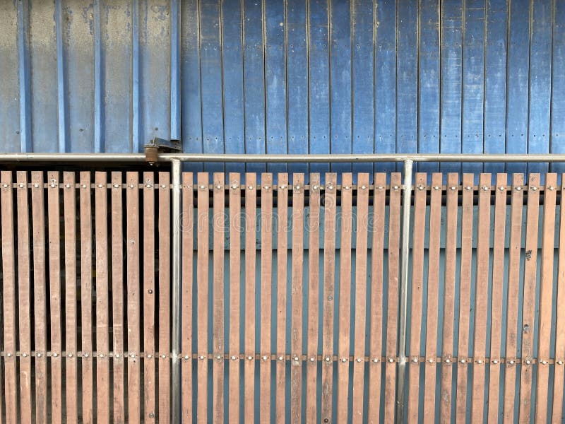 Old Rusty Steel Fence with Metal Texture Stock Image - Image of ...