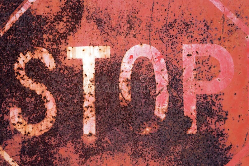 Old Signs stock image. Image of worn, danger, metal, rust - 15472591