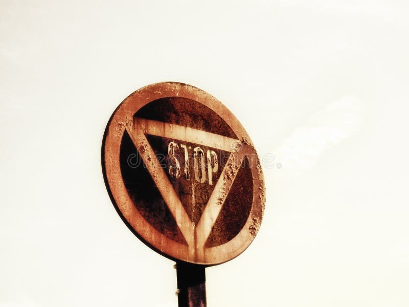 Old rusty stop sign (3) stock image. Image of rusty, grunge - 34568417